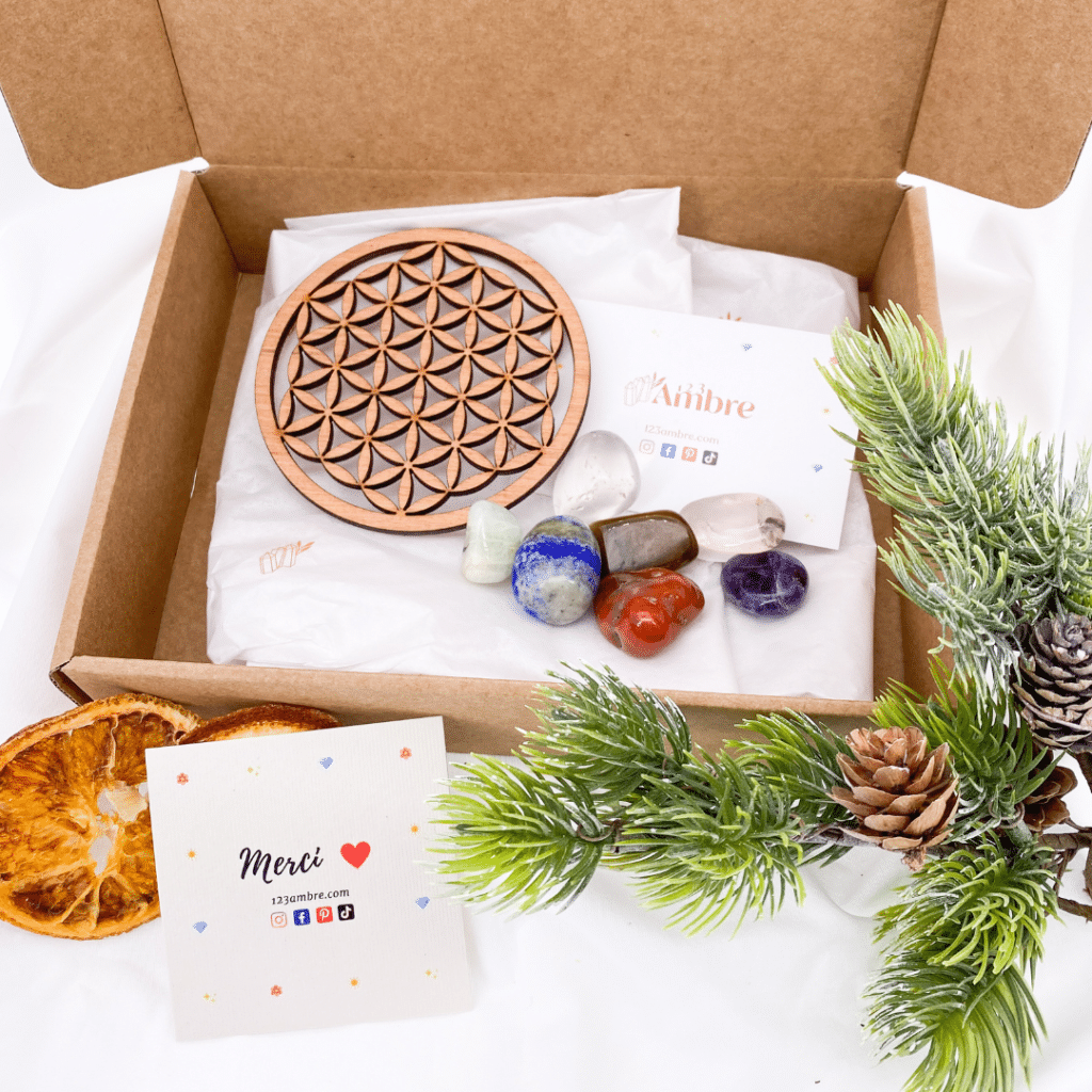 Coffret Lithothérapie 7 Chakras - 123Ambre